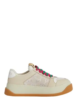 Gucci Screener Gg Monogram Sneakers - Tan