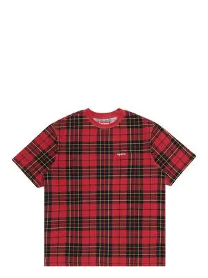 Supreme Short-sleeve Pocket Tee 'plaid - Red