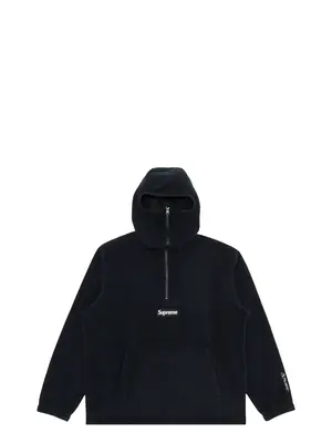 Supreme Polartec Facemask Half Zip Hooded Sweatshirt - Black