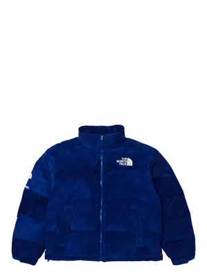 Supreme Supreme X The North Face Suede Nuptse Jacket Blue