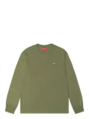 Supreme Small Box Long-sleeve Tee 'light Olive - Green