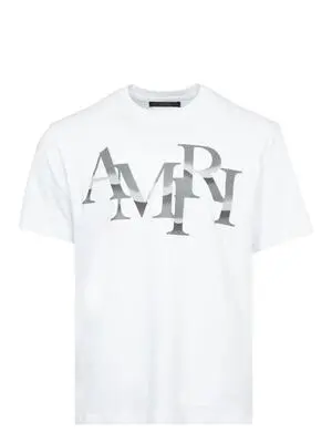 Amiri Staggered Chrome Tee - White