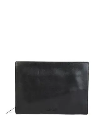 Bottega Veneta Embossed Leather Pouch - Black