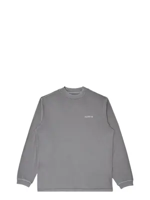 Supreme Mock Neck Long-sleeve Top - Grey