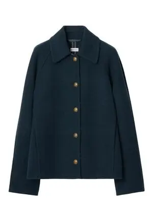 Burberry Wool Barn Jacket - Pilot Blue