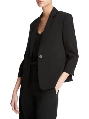 VINCE Vince Shrunken Bracelet-Sleeve Blazer