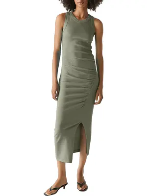 Bloomingdale'S Cashmere Long Sleeve Mock Neck Pullover Olive