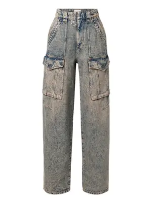 MARANT ETOILE Heilani High-rise Straight-leg Jeans - Blue