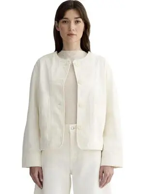 Everlane Denim Barrel Pant Jacket - Calico Ecru