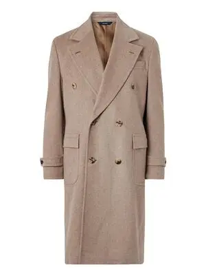 Thom Sweeney Double-breasted Cashmere Overcoat - Neutrals