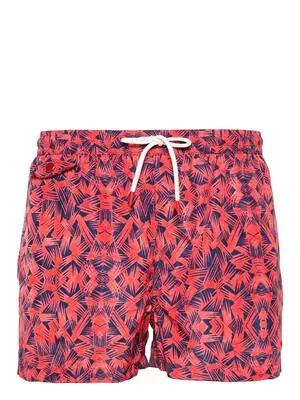 Kiton Graphic-print Swim Shorts - Pink