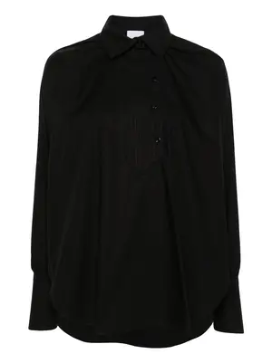 Patou Artist Cotton Blouse - Black