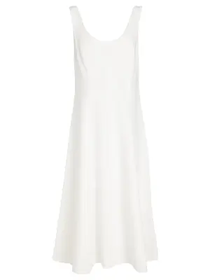 Vince Twill Midi Dress - White