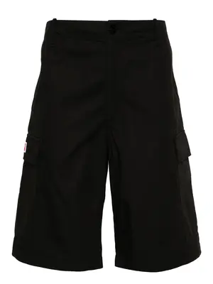 Kenzo Ripstop Cotton Cargo Shorts - Black