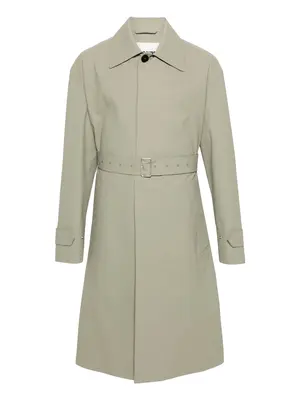JIL SANDER Midi Trench Coat - Green