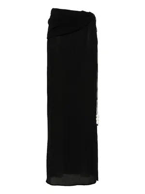 Magda Butrym Asymmetric Skirt - Black