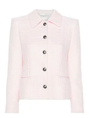 Alessandra Rich Sequin-embellished Tweed Blazer - Pink
