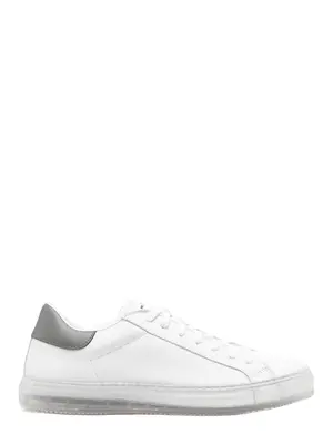 Kiton Ussa088 Leather Sneakers - White