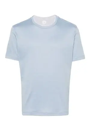 Eleventy Layered Cotton T-shirt - Blue