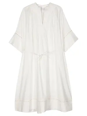 YVES SALOMON Yves Salomon Poplin Midi Dress