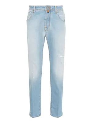 Jacob Cohen Scott Slim-fit Cropped Jeans - Blue