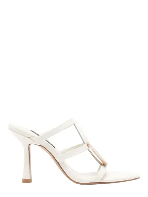 Senso Kaye 95mm Leather Sandals - White