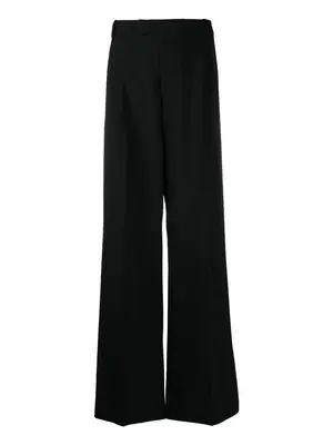 Alexander McQueen Wide-leg Tailored Trousers - Black