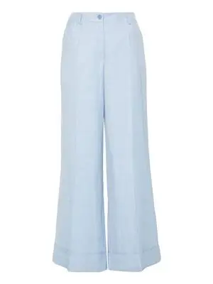 P.a.r.o.s.h Pressed-crease Palazzo Trousers - Blue