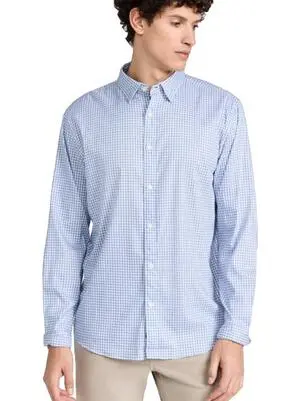 Faherty Brand The Movement Shirt - Light Blue Gingham