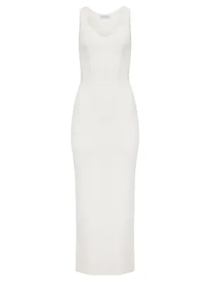 Nina Ricci Corset-style Maxi Dress - White
