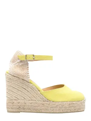 CastaÑer Castañer Carol 110mm Woven Raffia Espadrilles Yellow