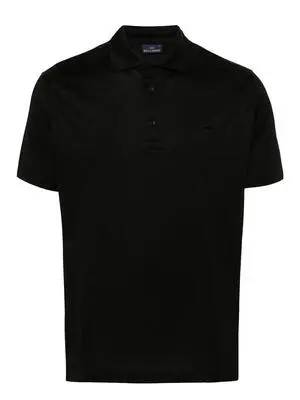 Paul & Shark Logo-plaque Polo Shirt - Black