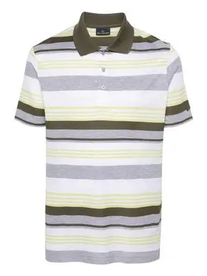 Paul & Shark Striped Polo Shirt - White
