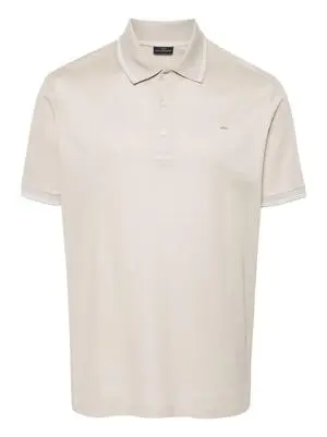Paul & Shark Embroidered-logo Polo Shirt - Neutrals