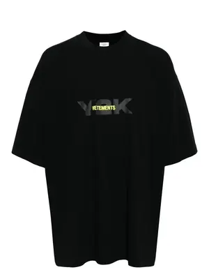 Vetements Logo-print T-shirt - Black
