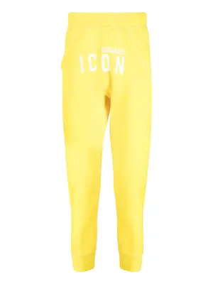 Dsquared2 Icon-print Track Pants - Yellow