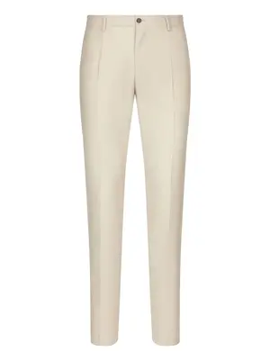 Dolce & Gabbana Tailored-cut Virgin Wool Trousers - Blue