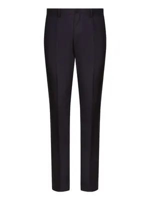 Dolce & Gabbana Slim-cut Striped Trousers - Blue