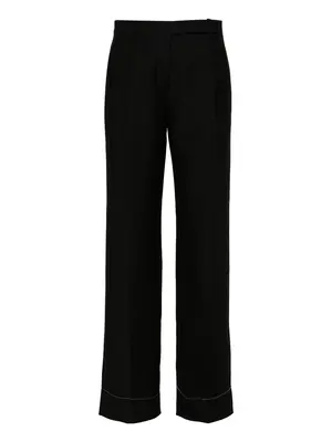 Brioni Wide-leg Trousers - Black
