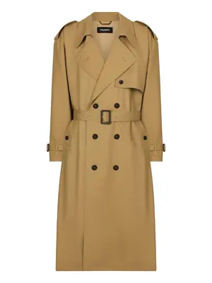 Dolce & Gabbana Belted Double-breasted Coat - Neutrals