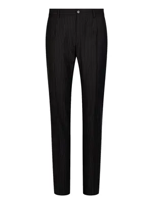 Dolce & Gabbana Rhinestone-embellished Trousers - Black