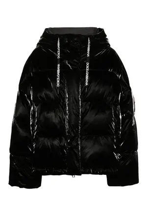 Dolce & Gabbana Coated-finish Puffer Jacket - Black