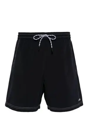 A.p.c. Logo-embroidered Swim Shorts - Blue