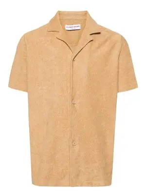 Orlebar Brown Howell Towelling-finish Shirt - Neutrals