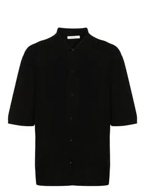 LEMAIRE Fine-knit Cotton Shirt - Black