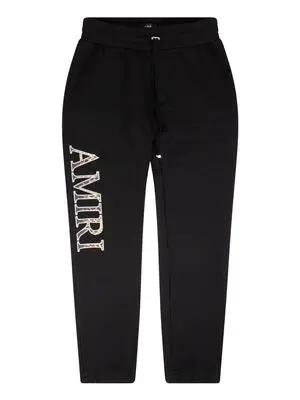 Amiri Logo-print Cotton Track Pants - Black