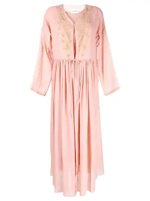 BAMBAH Stud-embellished Kaftan Dress - Pink