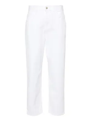 Moncler High-rise Cropped Jeans - White
