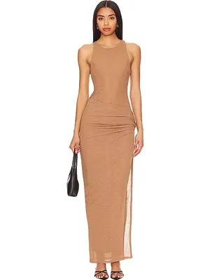 Nbd Jolie Maxi Dress - Brown