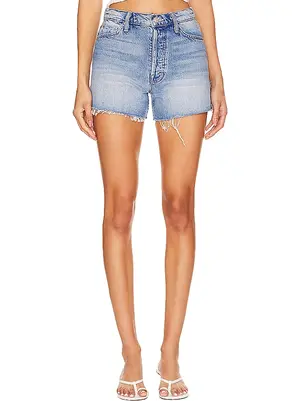 MOTHER The Skipper Denim Short N Long Short Leap At The Chance